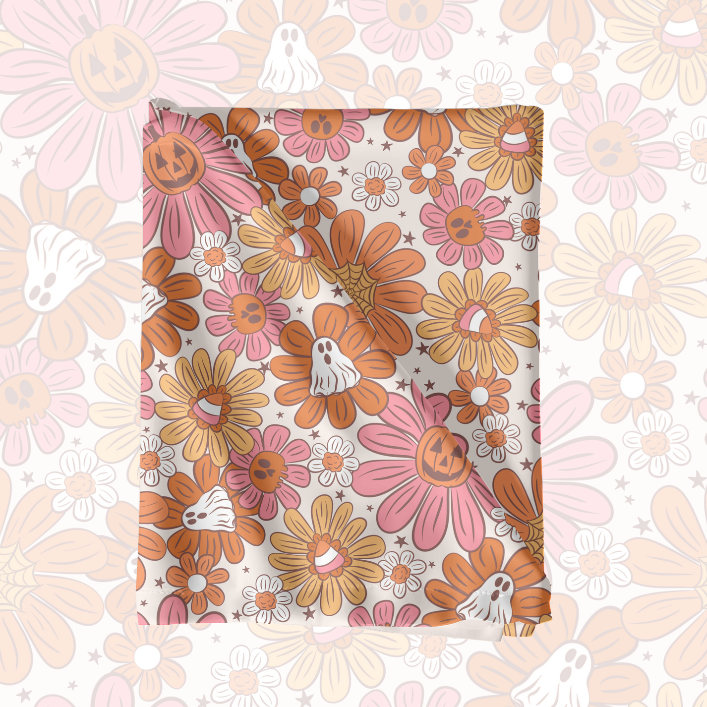 Boho spooky Halloween floral seamless surface pattern – Skyy Designs Co.