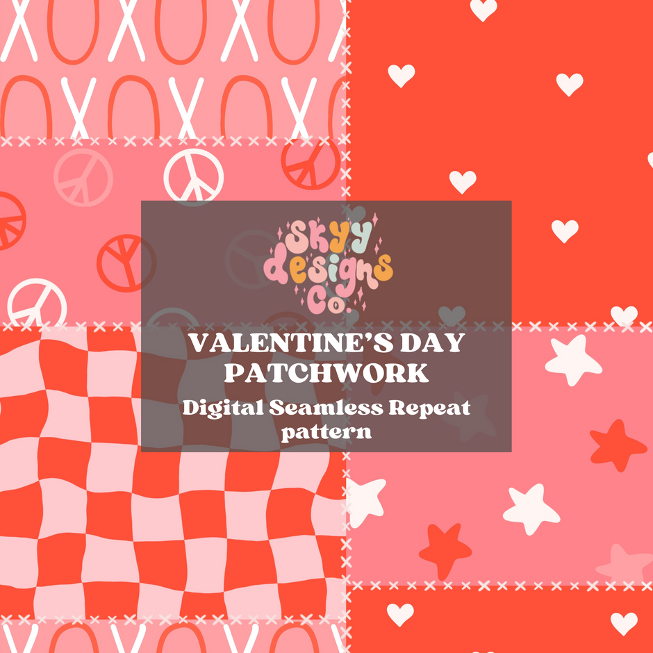 Valentines seamless patterns – SkyyDesignsCo | Seamless Pattern Designs