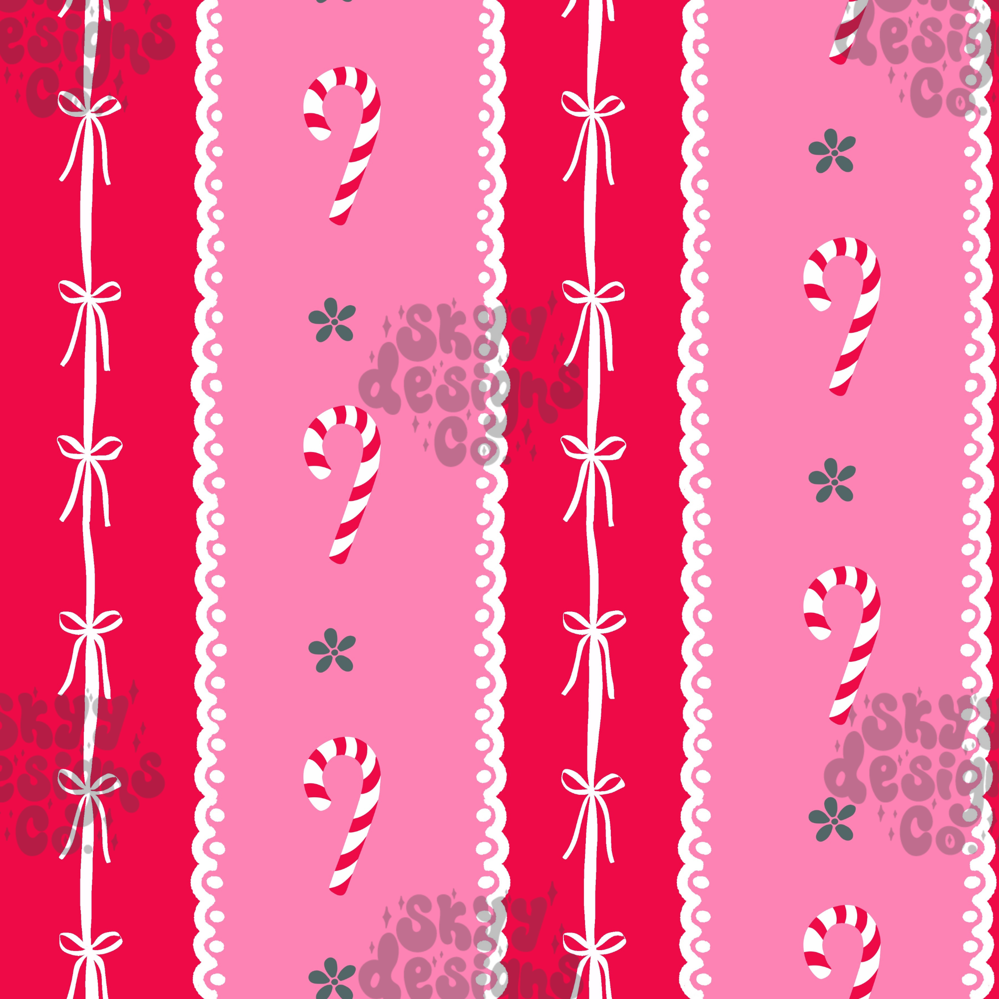 Preppy Christmas Stripe – Skyy Designs Co.