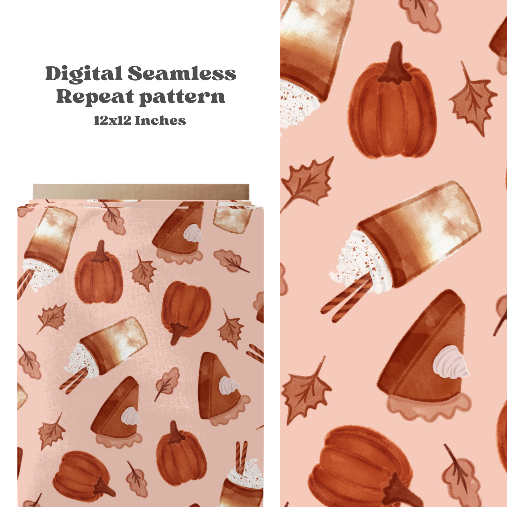 Fall Pumpkin Spice Seamless Pattern – Skyy Designs Co.