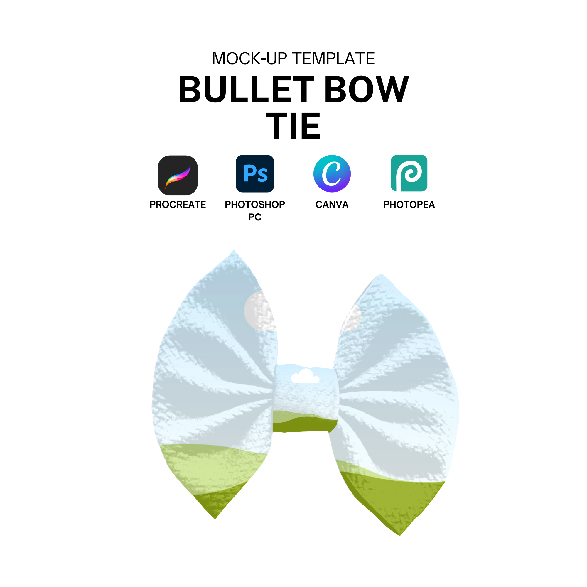 Bow mock-up template – Skyy Designs Co.