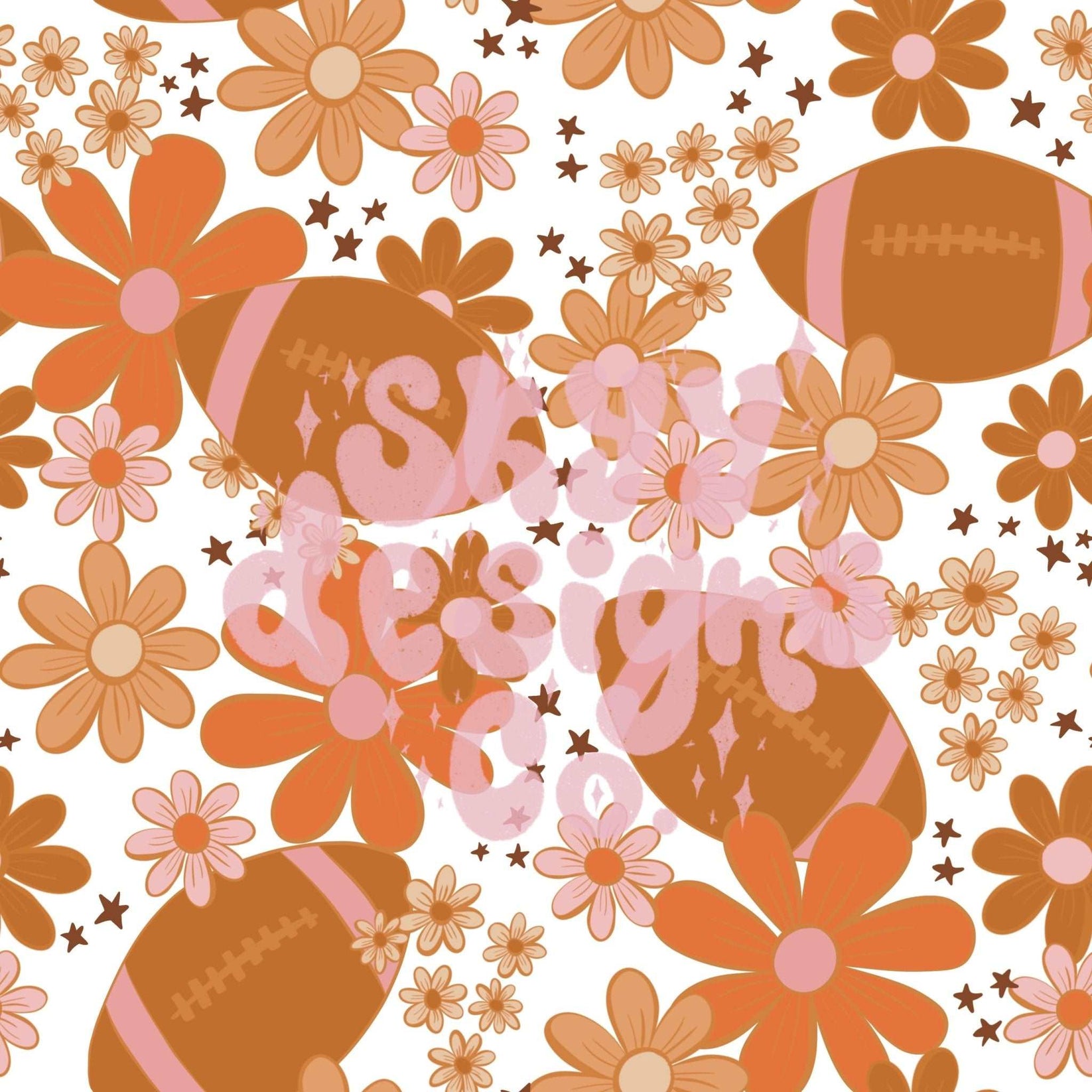 Retro fall football seamless pattern – Skyy Designs Co.
